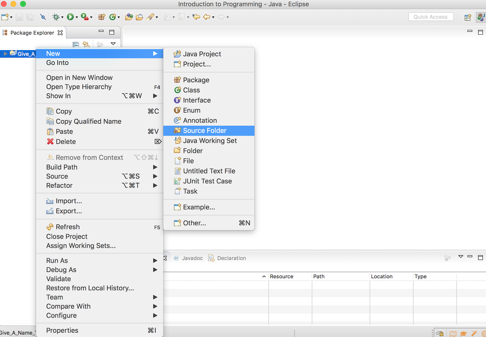 How To Create A Source Folder In Eclipse Learn Java Coding