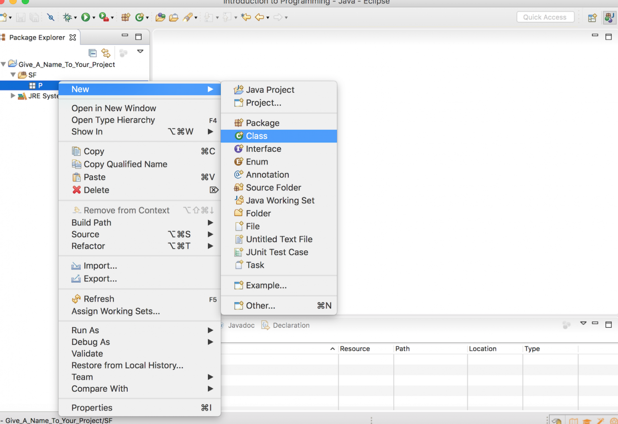 How To Create A Class In Eclipse – Learn Java Coding
